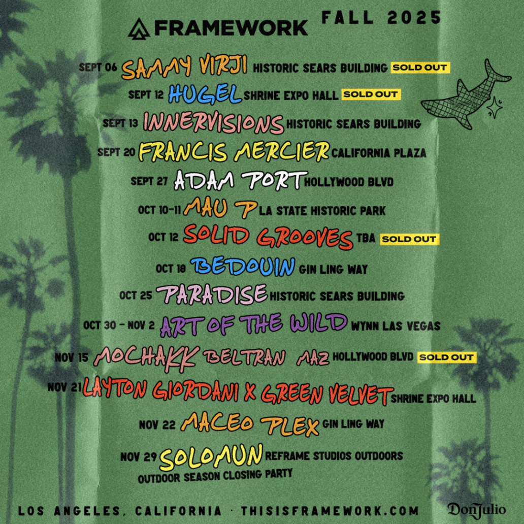 Framework Delivers a Powerhouse Lineup of House & Techno Shows Across ...